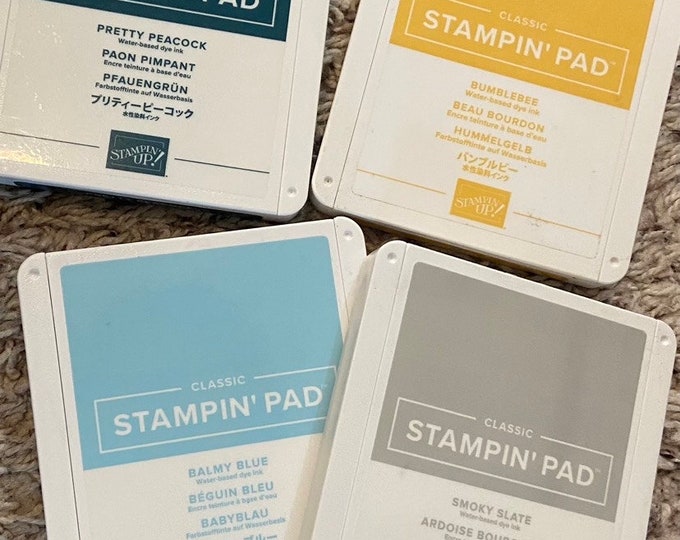 Destash - Stampin up Red Rubber Stamps, Moon Lake Stamp Set, Scenic ...