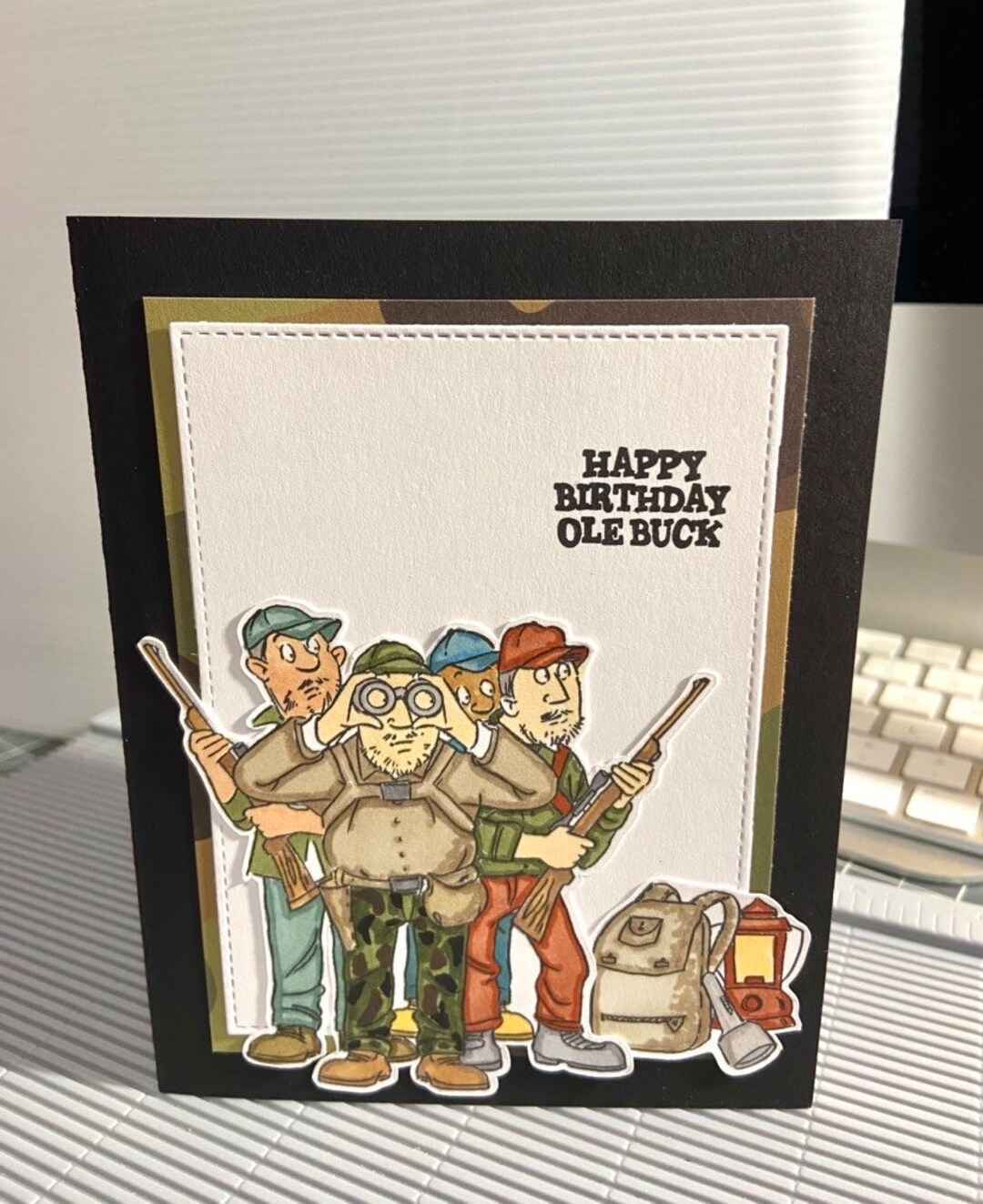Hunting Card Kit, Happy Birthday Ole Buck, Deer Hunter, Guys Birthday ...