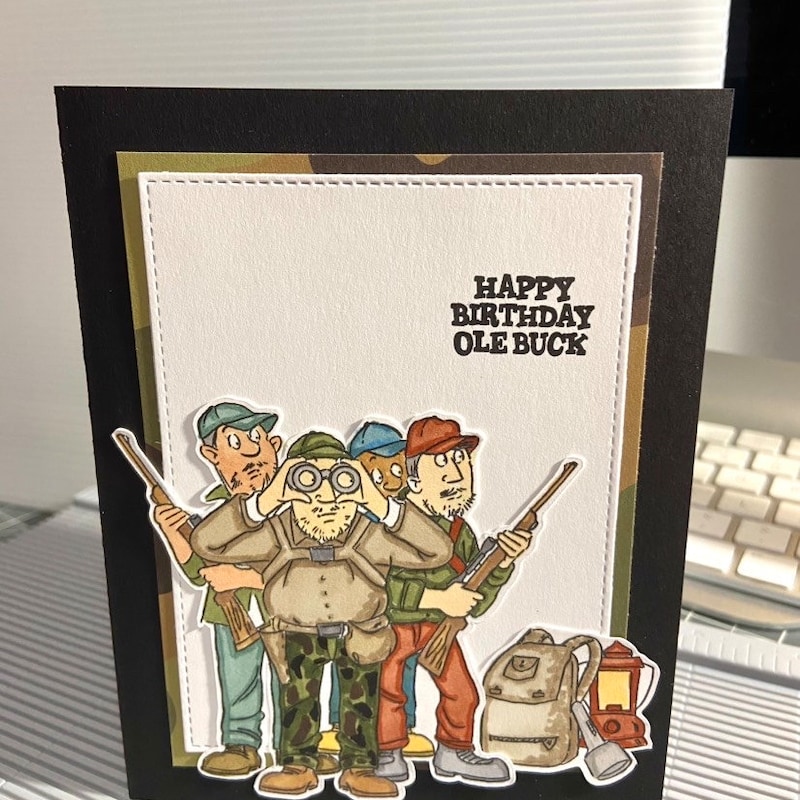Deer Hunter Birthday Card - Etsy