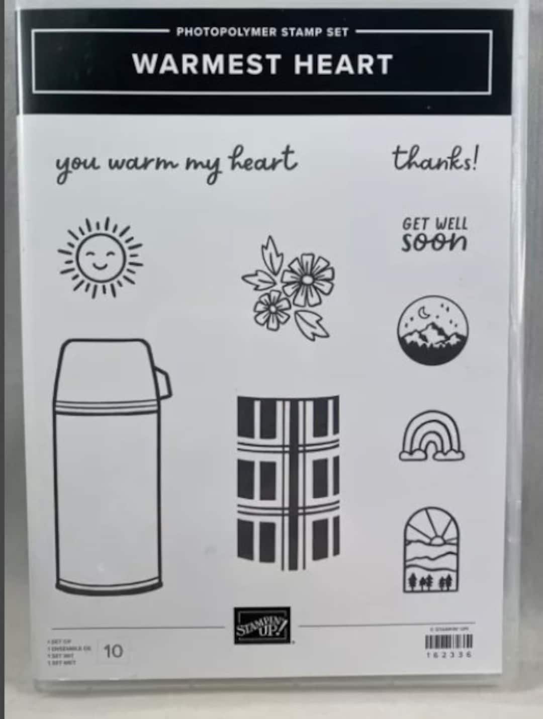 Stampin up Stamp and Dies Set, Waterbottle, Thermos, Warmest Heart - Etsy