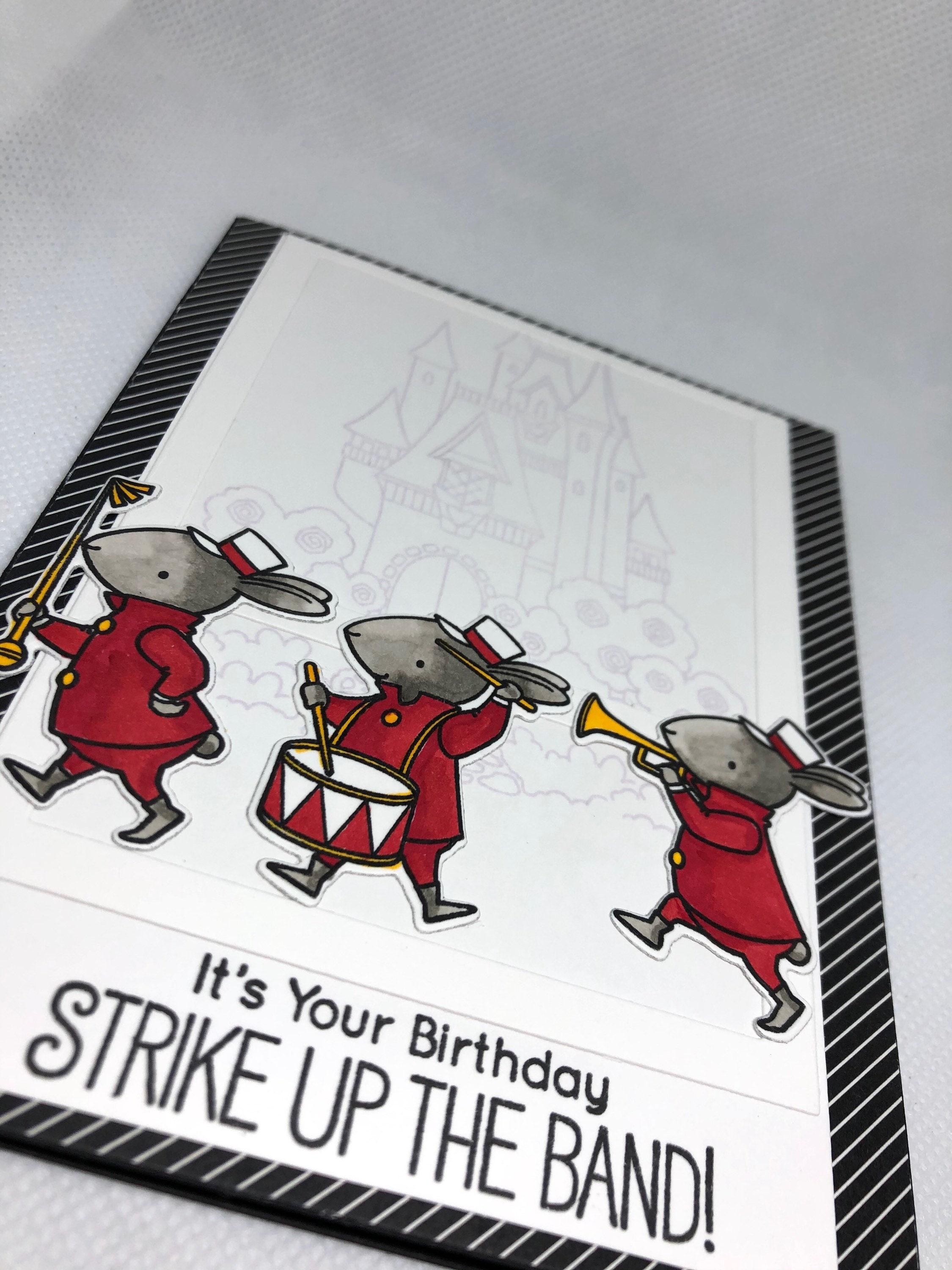 MARCHING Band Birthday Card Strike up the Band Cute Birthday - Etsy