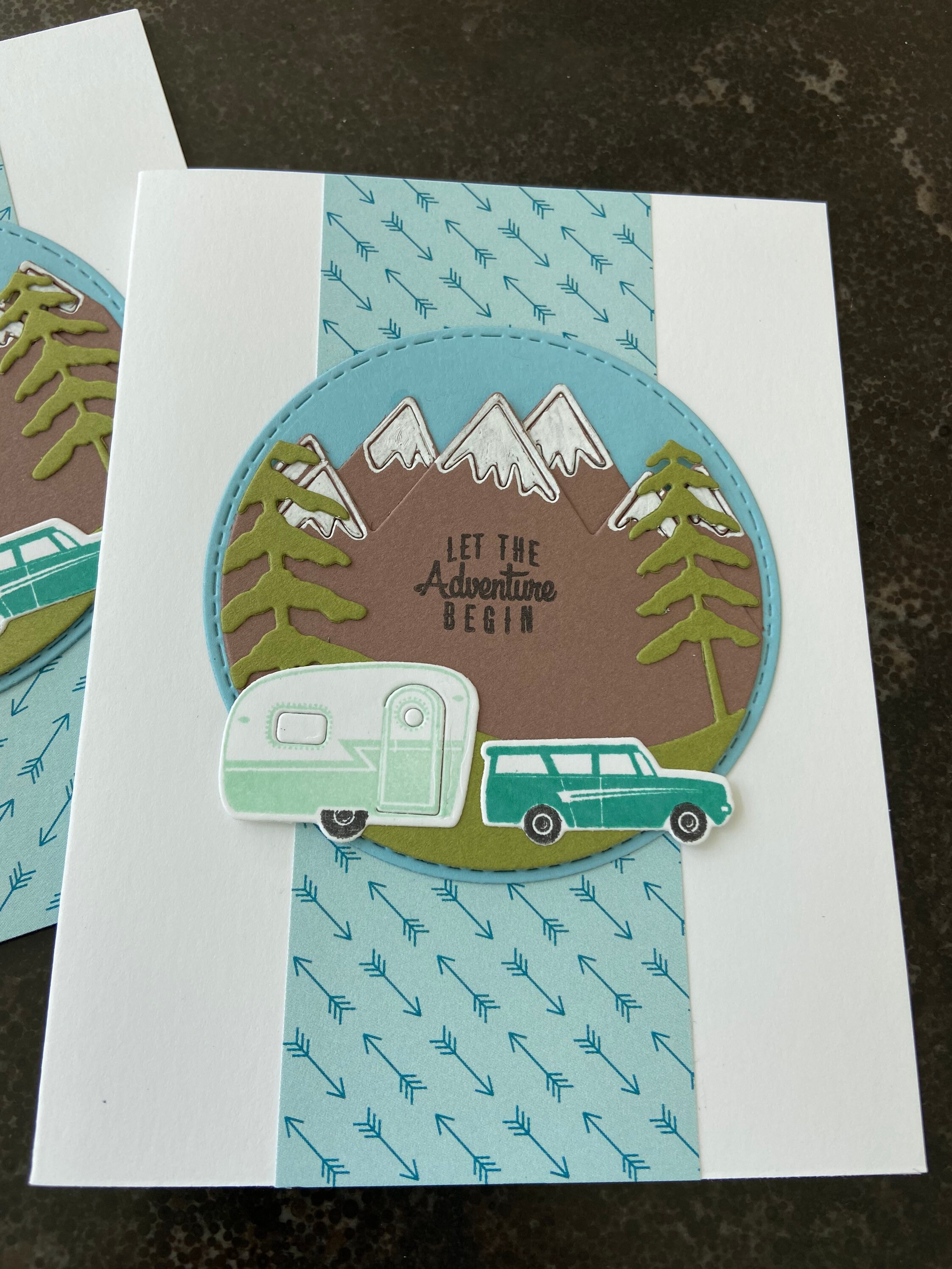 Retirement Card, Let the Adventure BEGIN, National Parks Tour, Camping ...