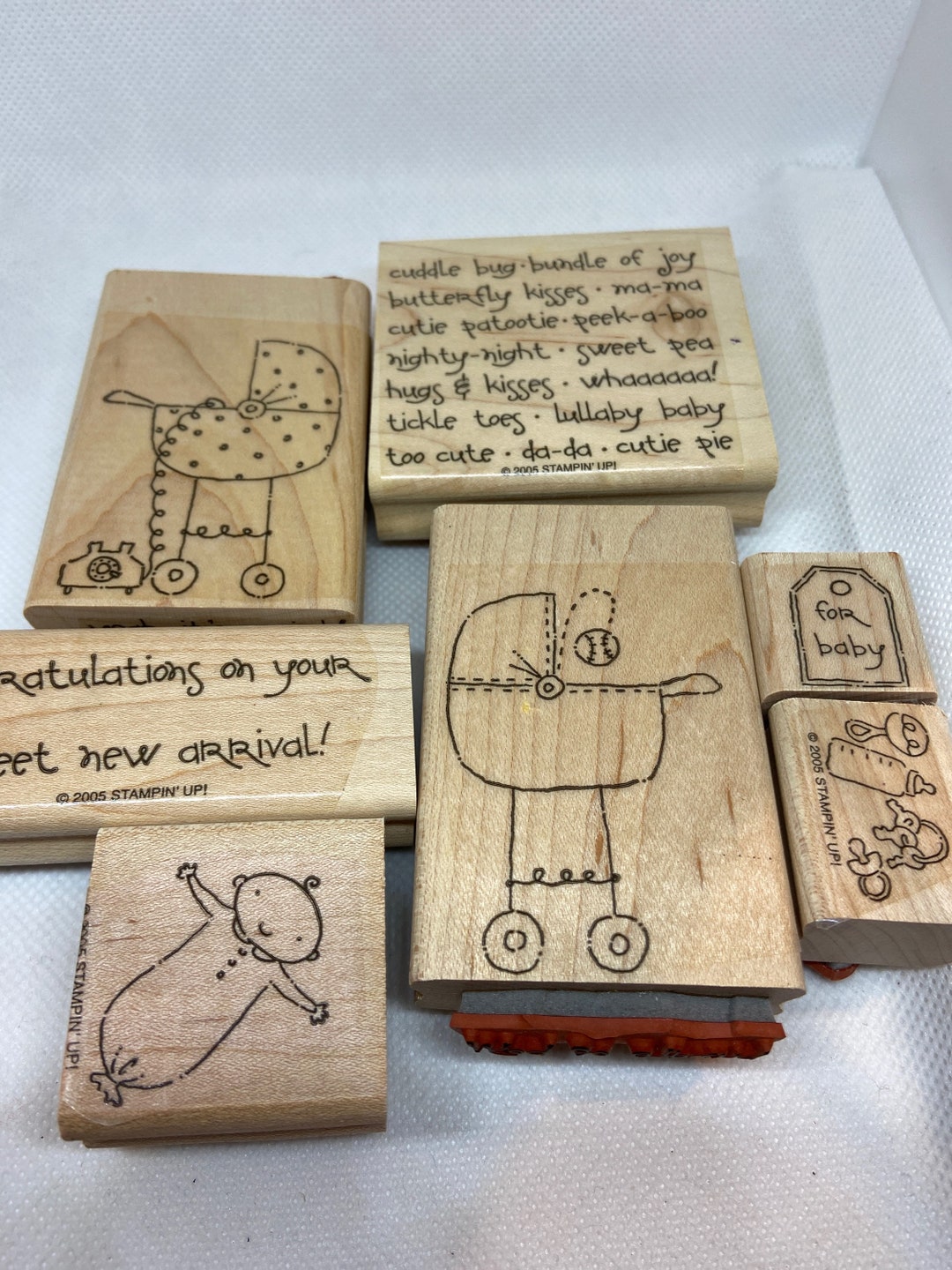 Stampin up Rubber Stamp Baby Talk Stamp Set Baby Stamp Set - Etsy