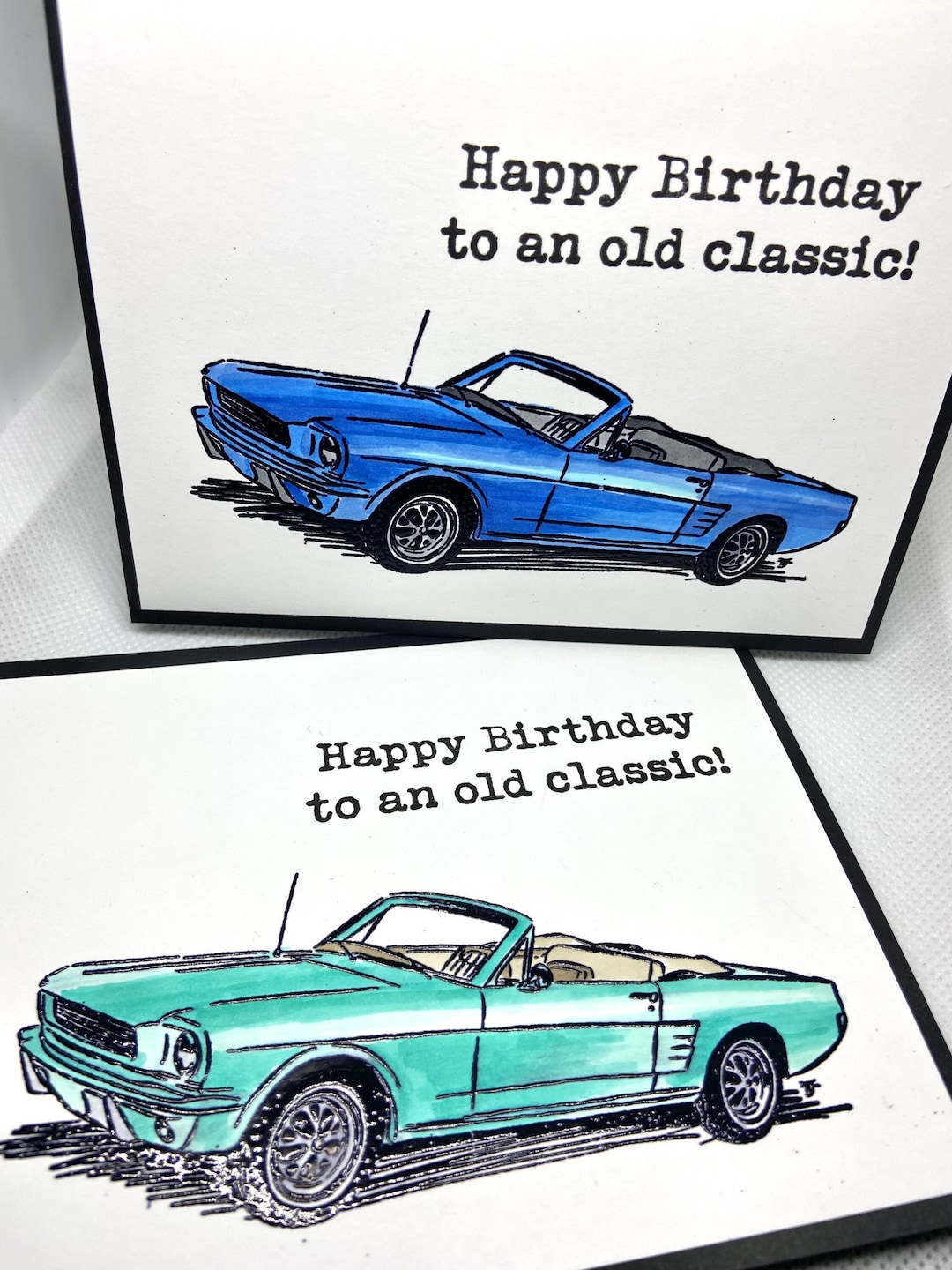 Classic Car Happy Birthday Card, Muscle Car Birthday Card, Father, Dad ...