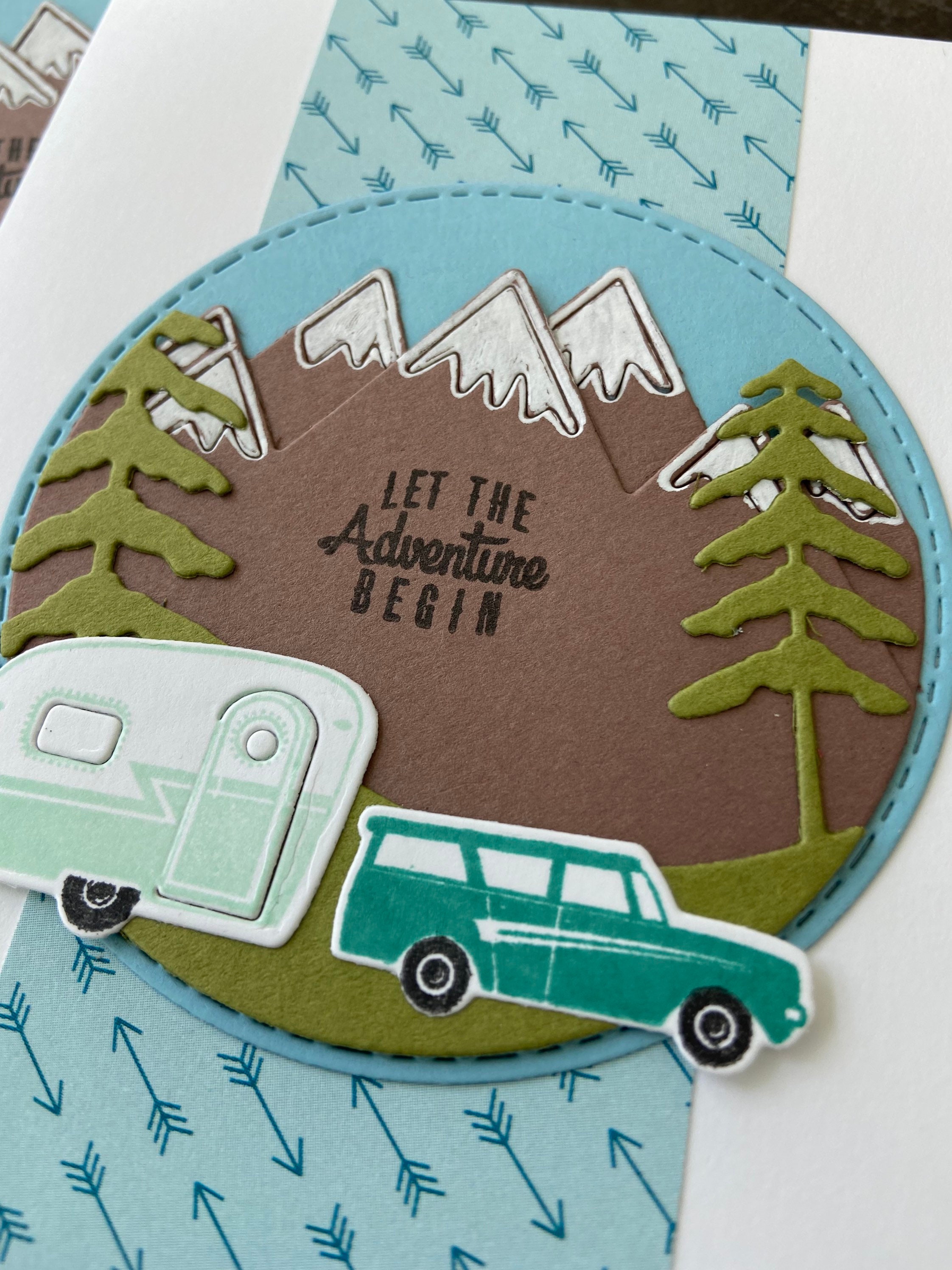 Retirement Card, Let the Adventure BEGIN, National Parks Tour, Camping ...