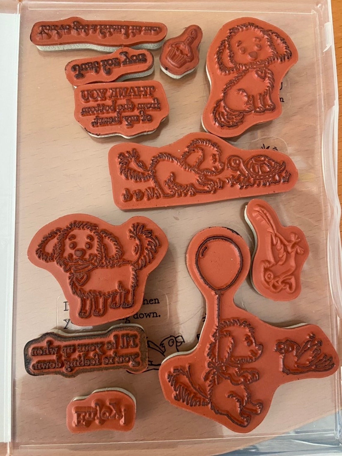 RARE Bella and Friends Stampin up Used | Cling Stamp Set | Dog Stamp ...