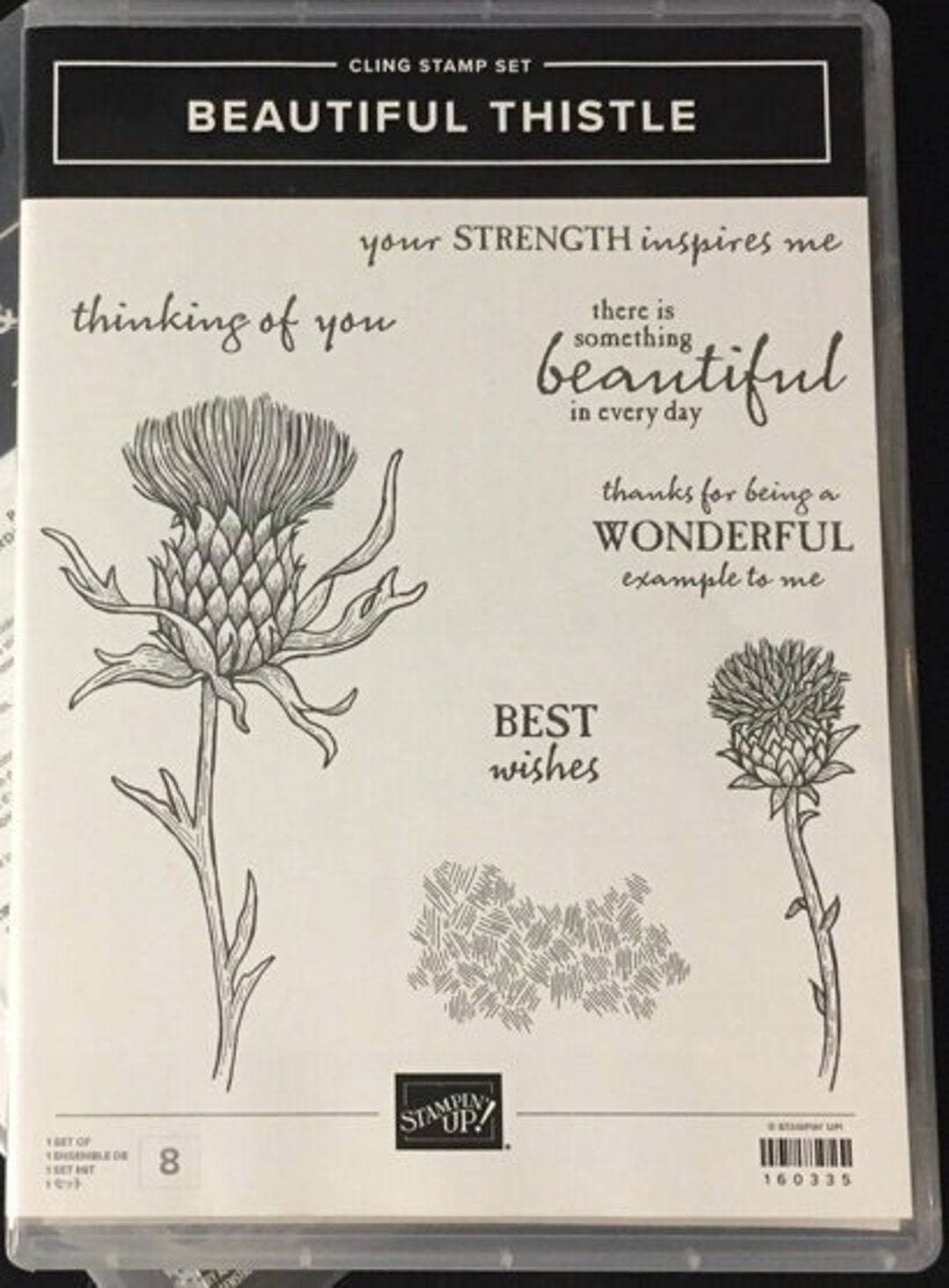 Stampin up Stamp Set, Beautiful Thistle - Etsy