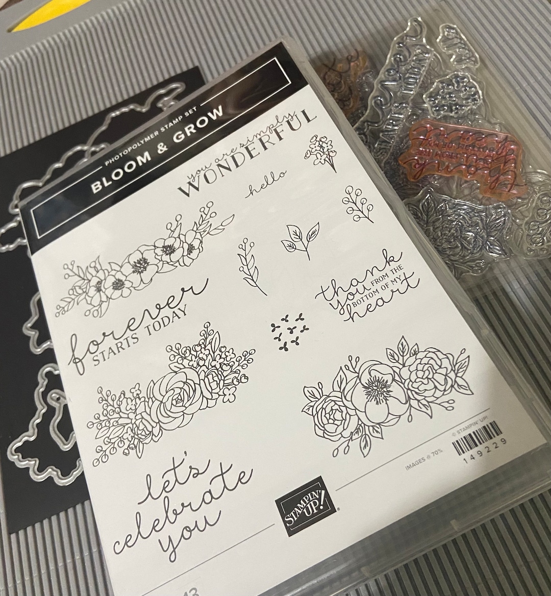 Stampin up Rubber Stamp Set, Beauty Abounds, Bloom and Grow, Lilypad ...