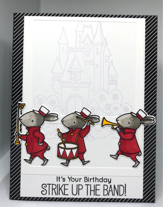 MARCHING Band Birthday Card Strike up the Band Cute Birthday - Etsy