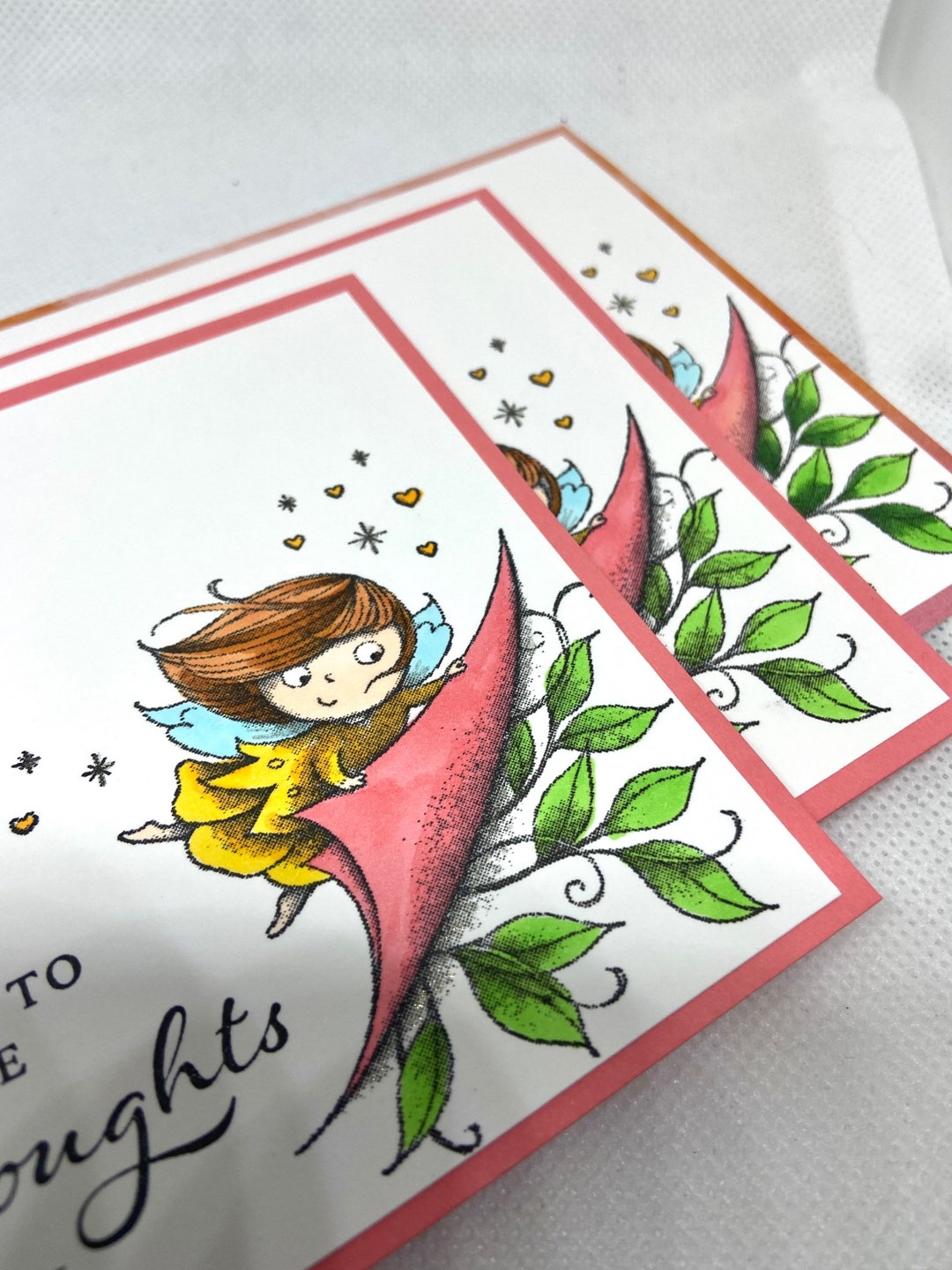 Fairy Card, Sending Happy Thoughts Your Way, a Little Fairy Card, Just ...