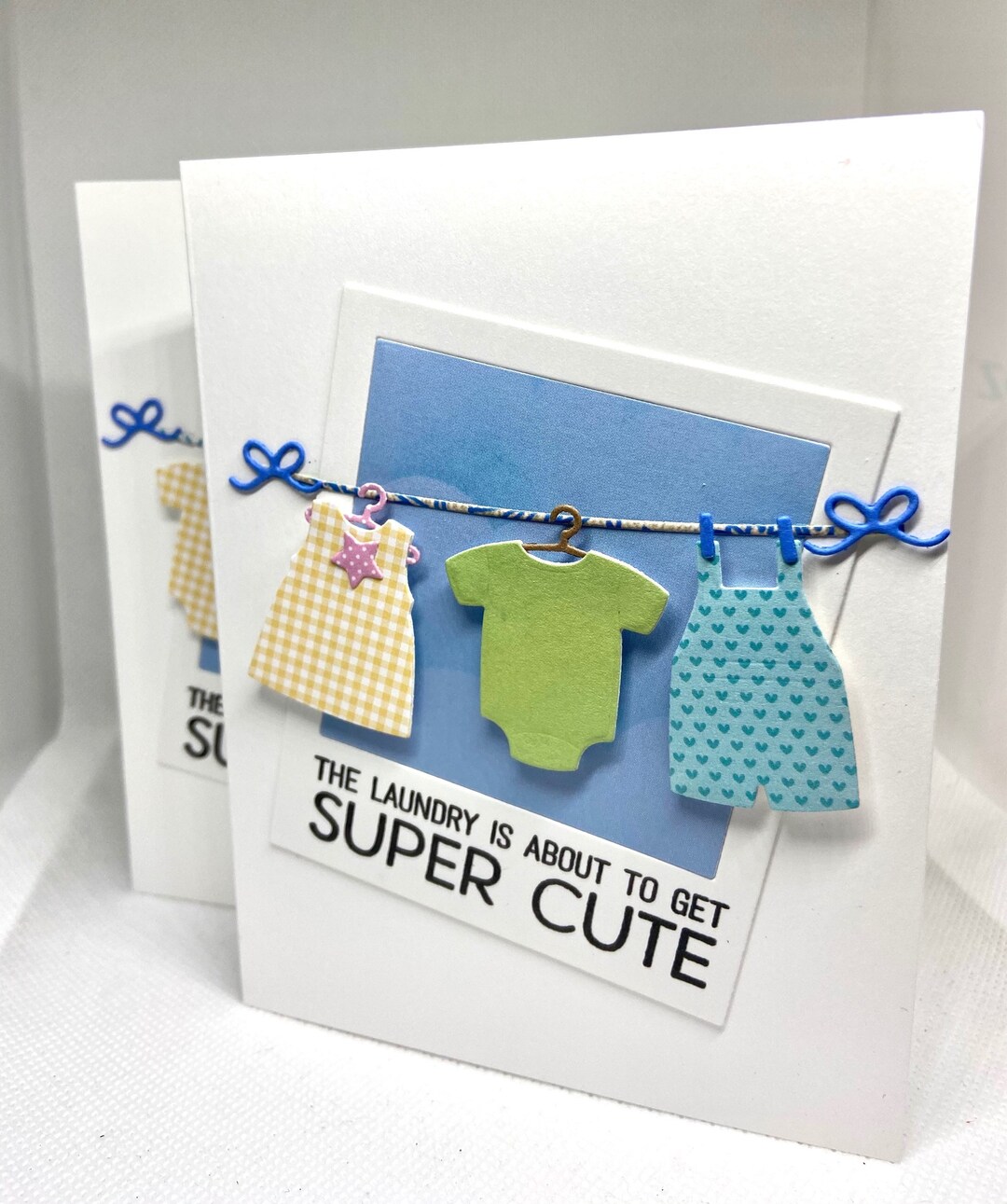 Baby Card, New Baby Card, the Laundry is About to Get SUPER CUTE, Card ...
