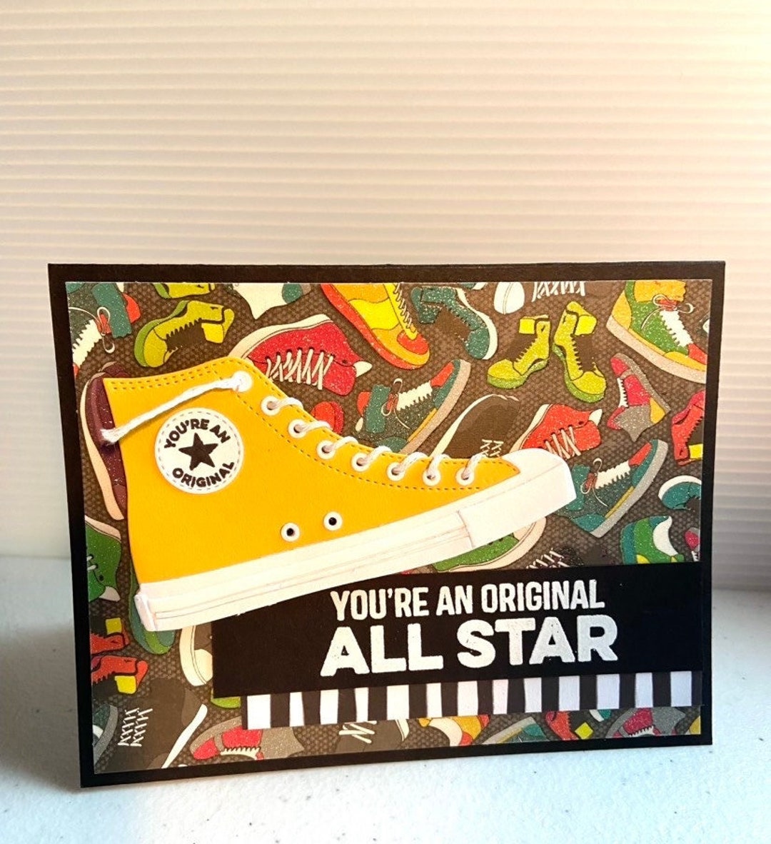 Happy Birthday Card, Sneaker Card, Converse Gumshoe Card, You're an ...