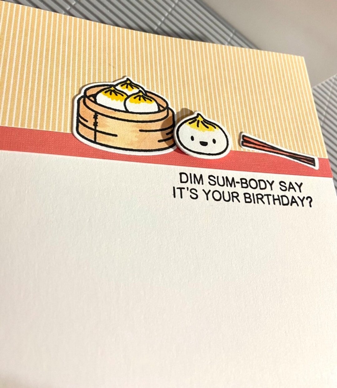 Dim Sum Birthday Card, Kawaii Birthday - Etsy