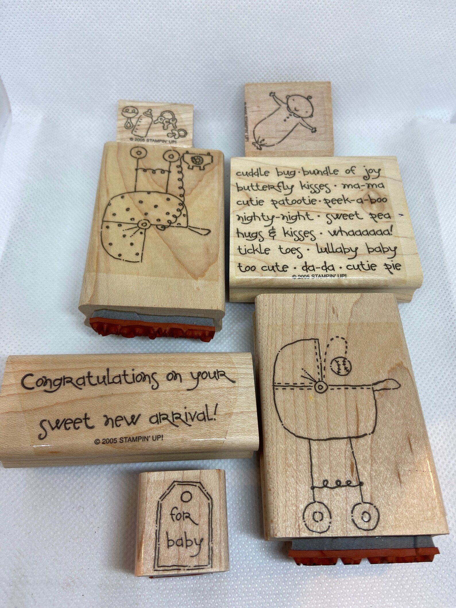 Stampin up Rubber Stamp Baby Talk Stamp Set Baby Stamp Set - Etsy