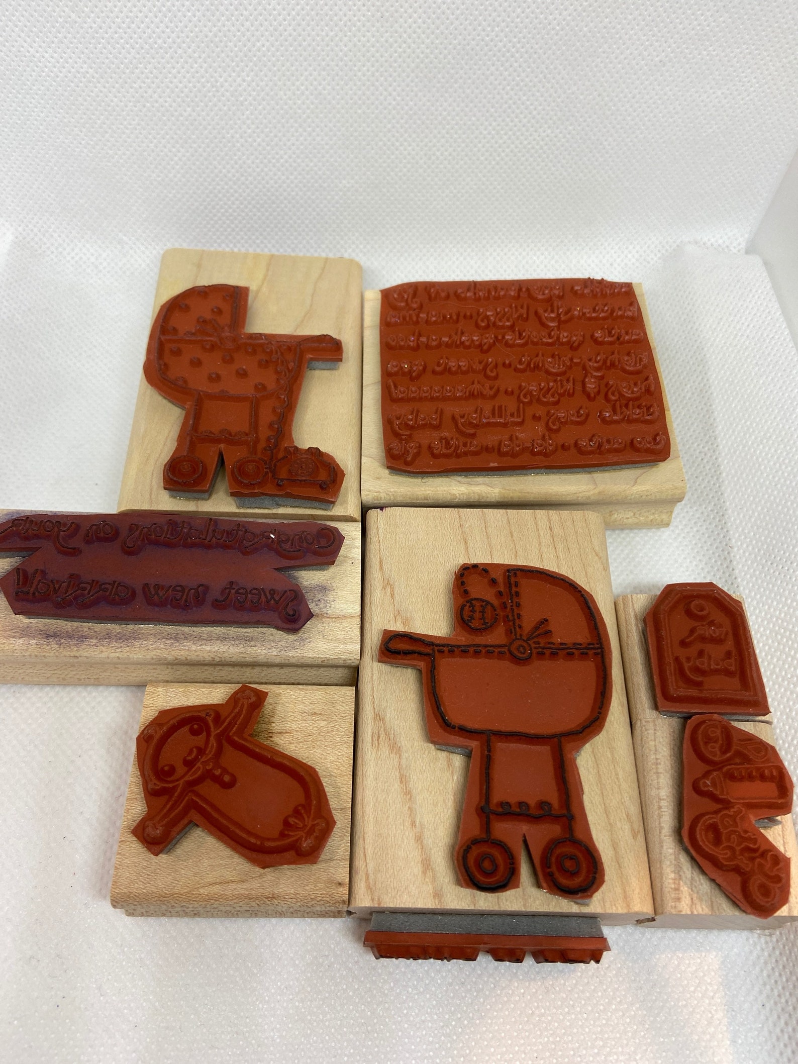 Stampin up Rubber Stamp Baby Talk Stamp Set Baby Stamp Set - Etsy