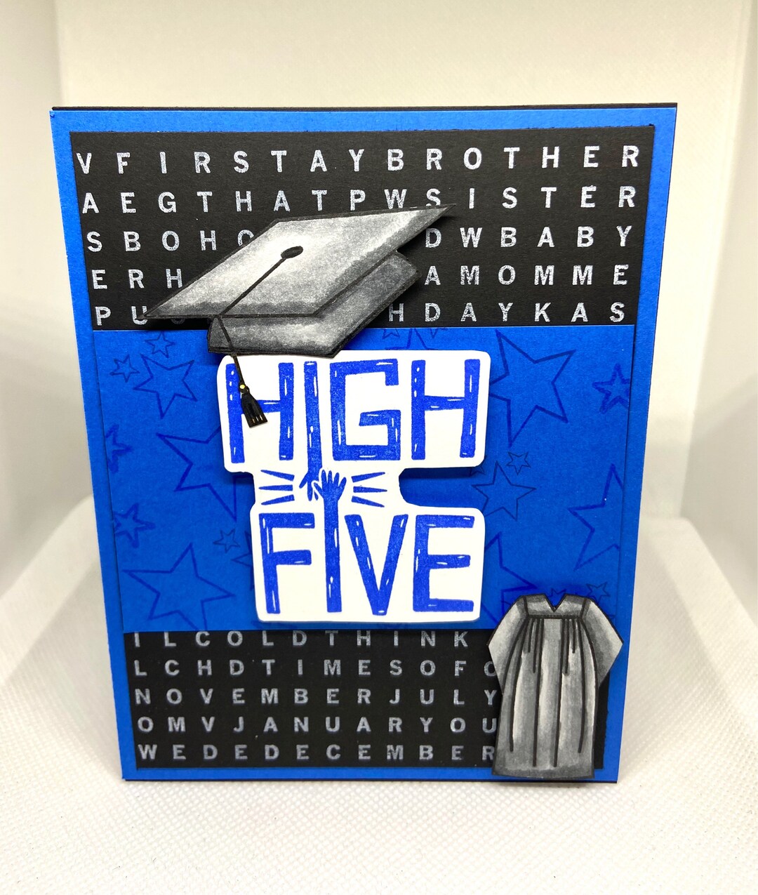 High Five Card Graduation Card Handmade GRAD Card - Etsy