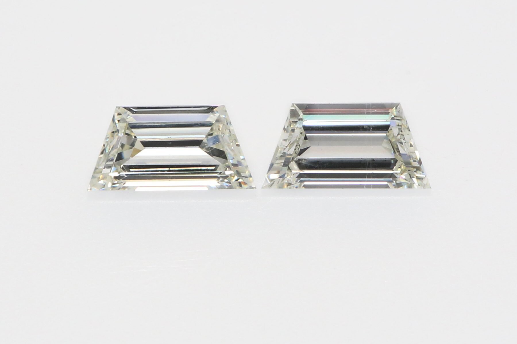 Trapezoid Diamond step cut Pair Trapezoid diamond Trapezoid | Etsy