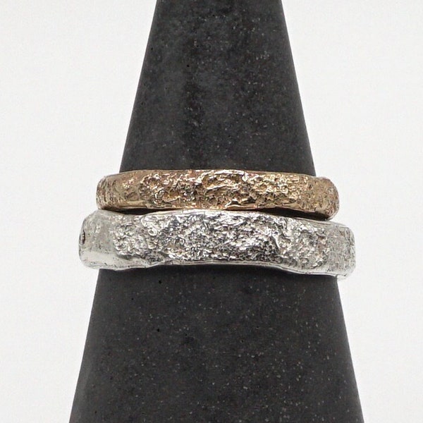 Texture Wedding Ring - Etsy UK