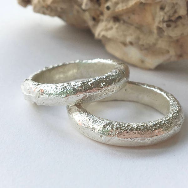Cast Silver Ring - Etsy