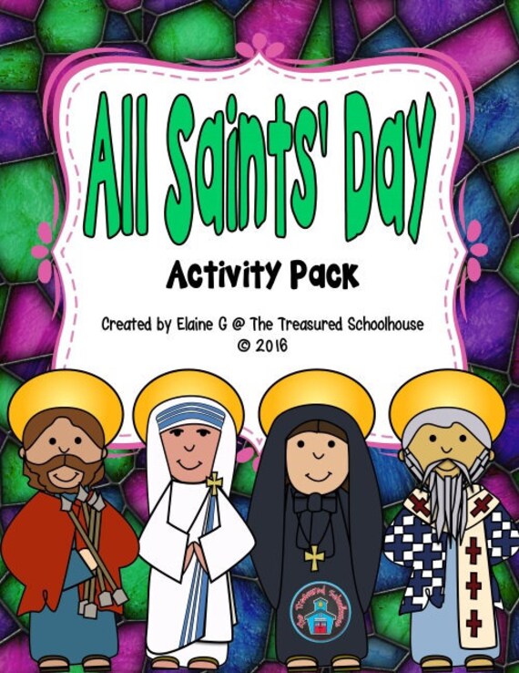 All Saints' Day Activity Pack | Etsy