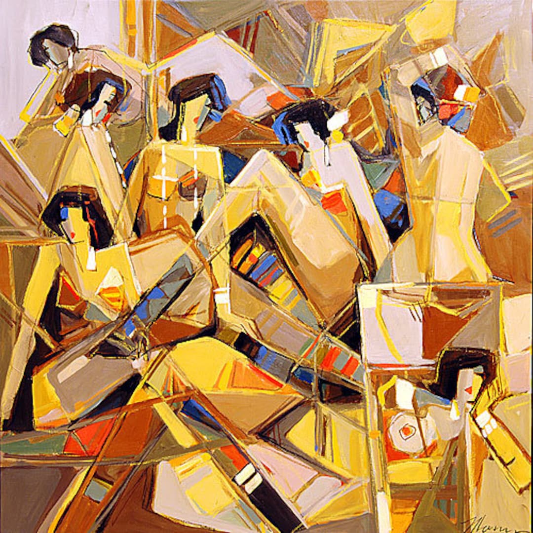 Acrylic on Canvas Original Unique Art Painting Signed by Isaac - Etsy