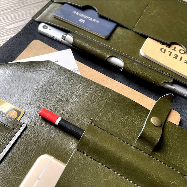 Luxury Leather Portfolio - Etsy