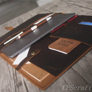 Personalized Leather Folder, Mens Leather Portfolio Case, Leather ...