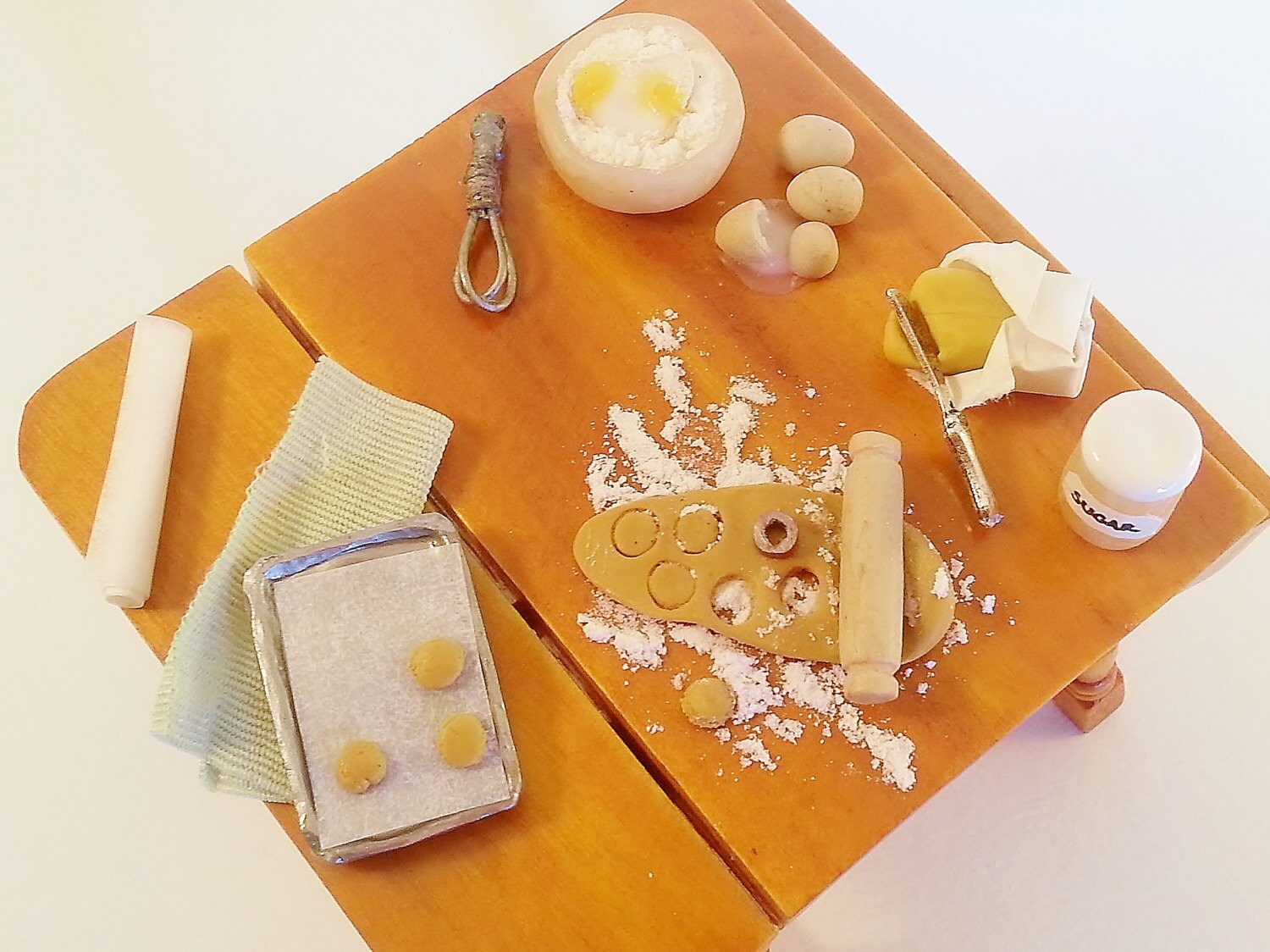 Miniature Bakery Set / Miniature Pastry Preparation Set / - Etsy