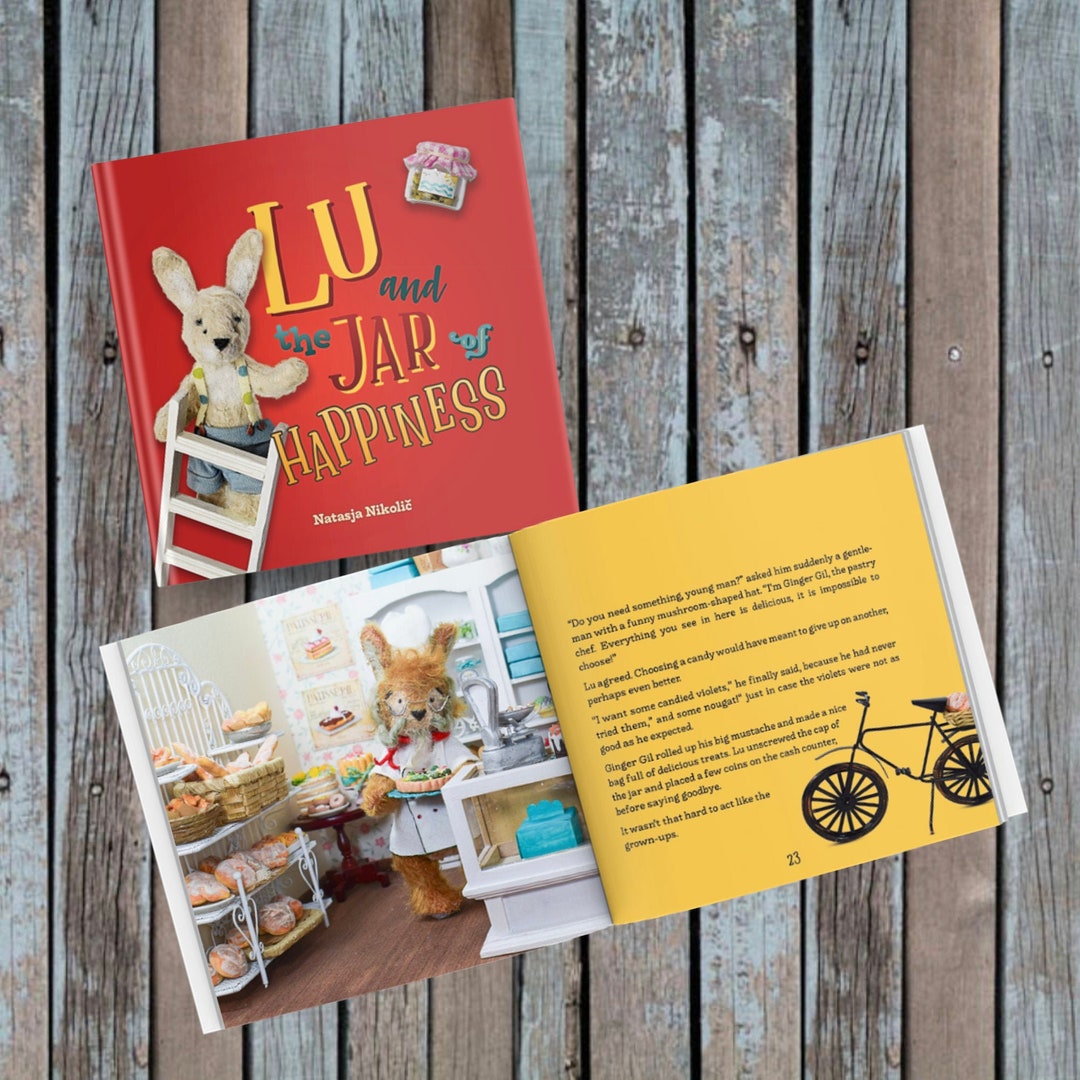 Children's Book With Miniatures, Lu and the Jar of Happiness, Dollhouse ...