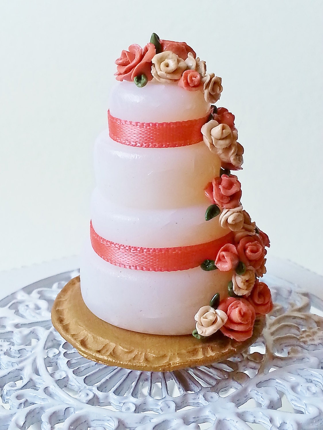 Miniature Wedding Cake Scale 1:12 / Miniature Food / Pastry - Etsy