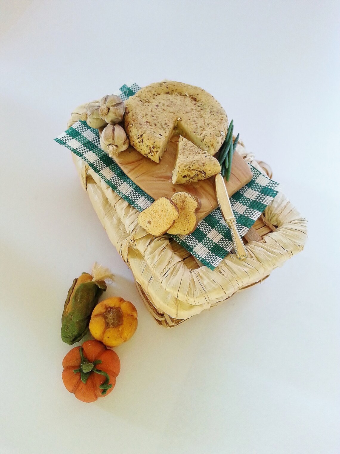 1:12 Dollhouse Miniature Cheese Platter / Miniature Cheese | Etsy