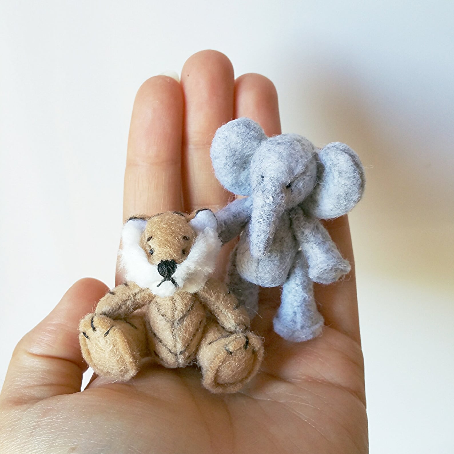 Miniature Felted Tiger Toy / 1:12 Dollhouse Miniature Toy / Collectible ...