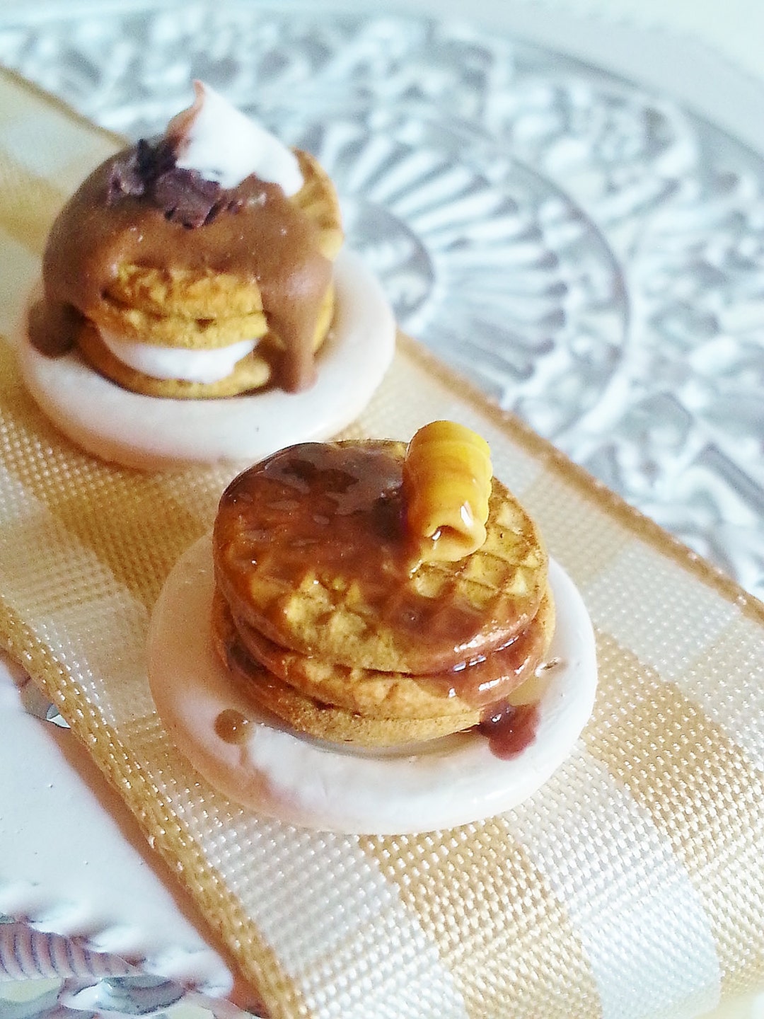 Miniature Food Gauffre / Dollhouse Scale Food / Miniature Scale One ...