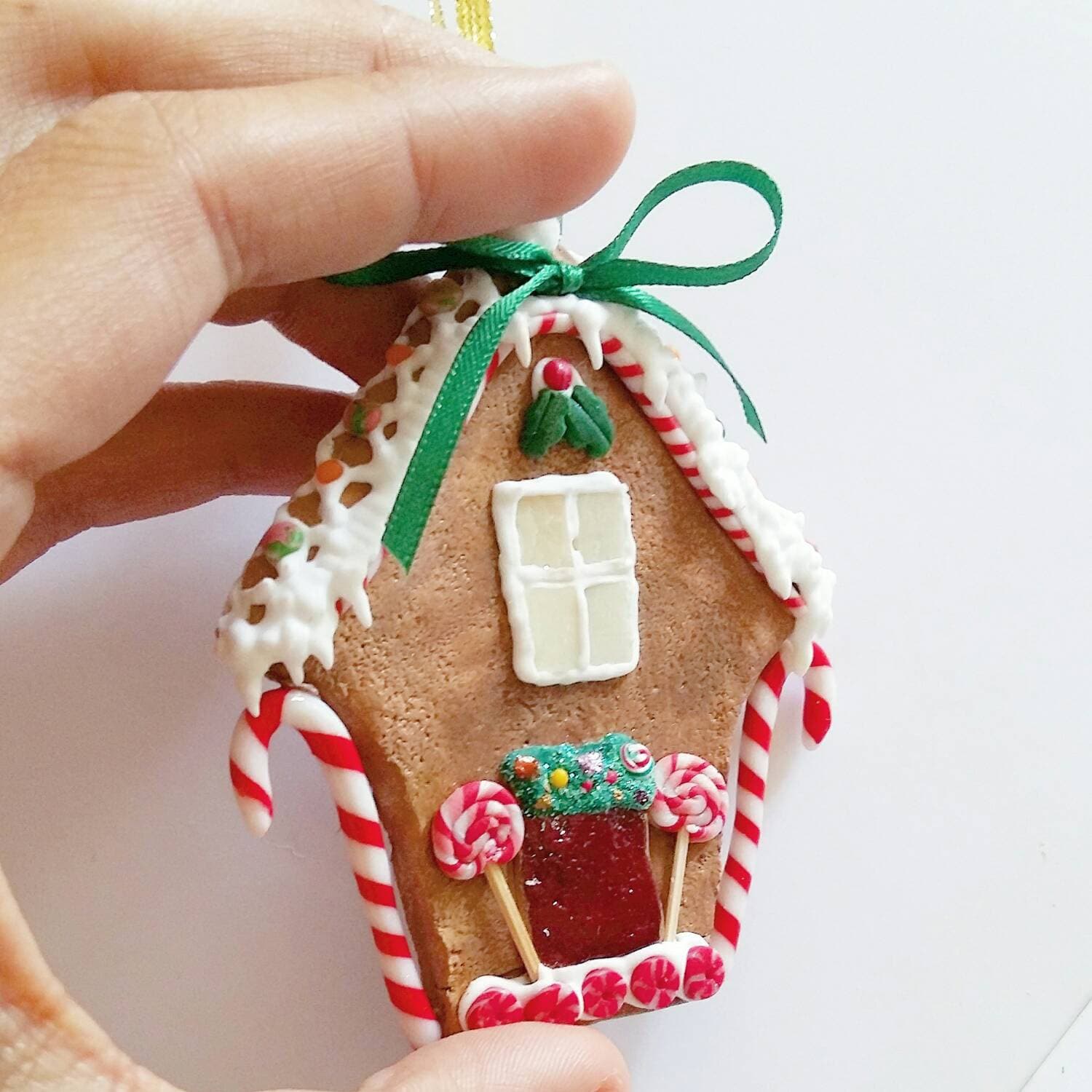 Miniature Gingerbread House Christmas Ornament / Christmas - Etsy