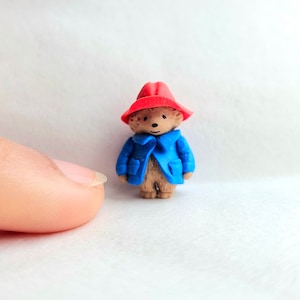 Dollhouse Miniature Paddington Bear Figurine / Miniature Bear Toy for ...