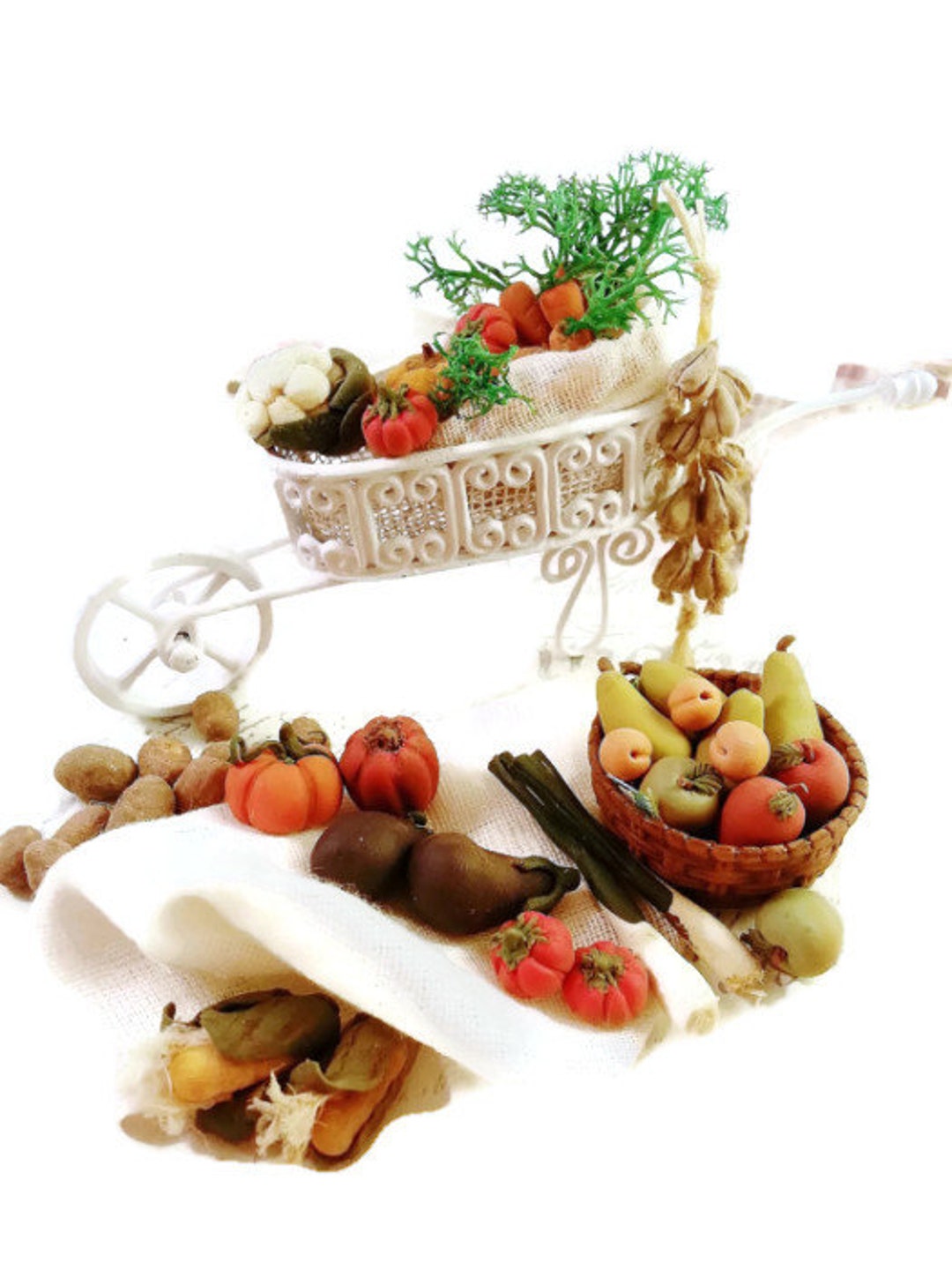 Miniature Fruits and Vegetables 40 Pieces / Miniature Food Scale 1 12 ...