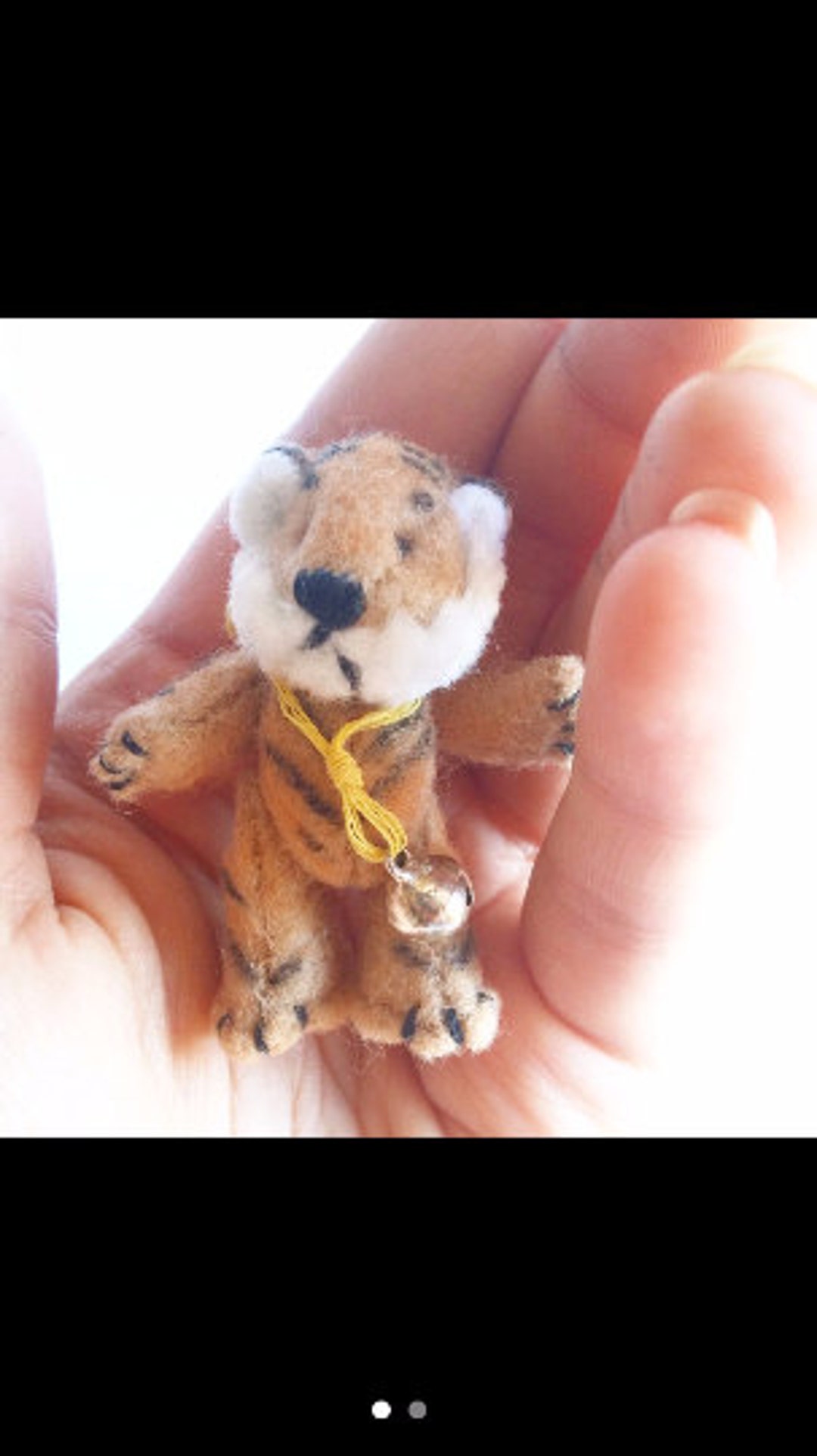 Miniature Felted Tiger Toy / 1:12 Dollhouse Miniature Toy / - Etsy