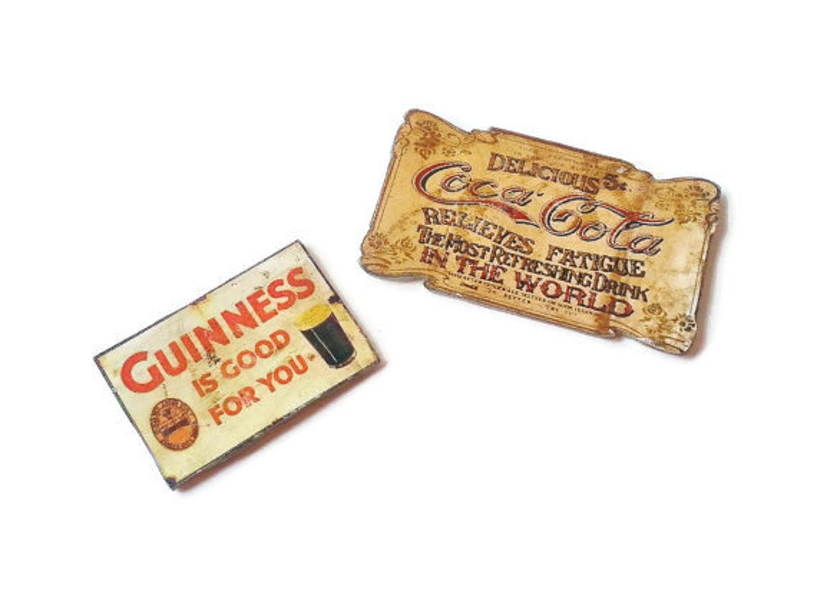 Miniature Advertisement Plaque / Vintage Advert Sign Scale One Inch ...
