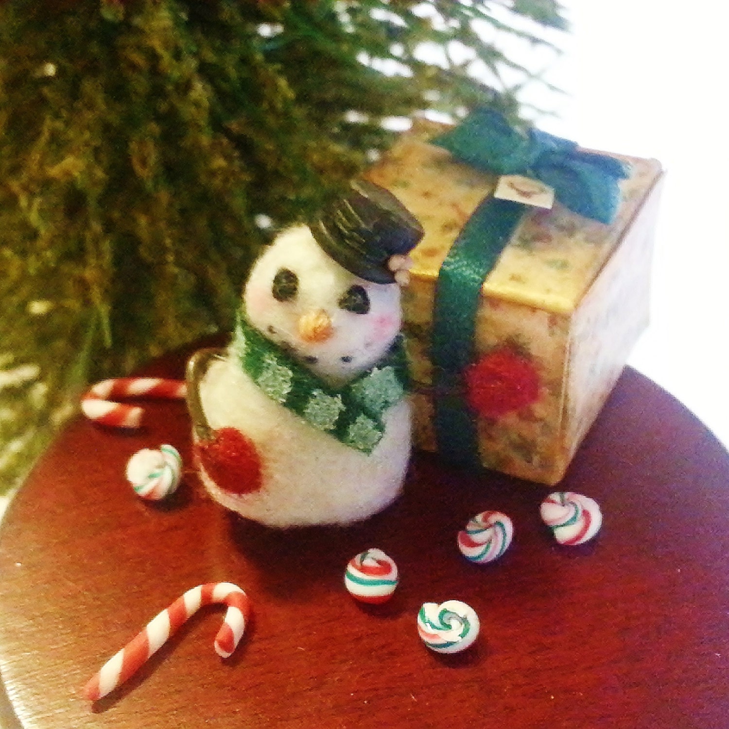 Miniature Snowman Scale One Inch / 1:12 Dollhouse Miniatures - Etsy
