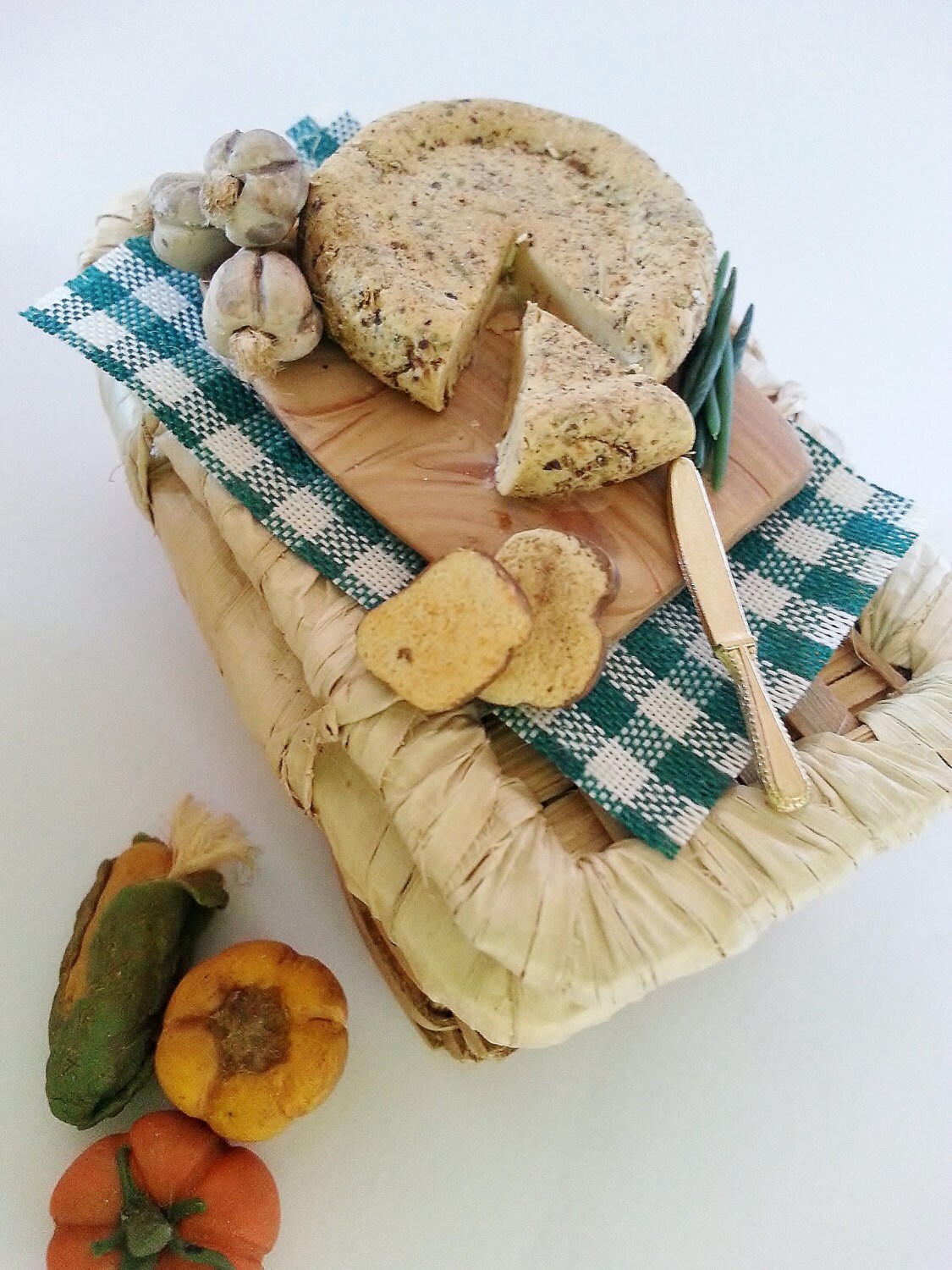 1:12 Dollhouse Miniature Cheese Platter / Miniature Cheese | Etsy