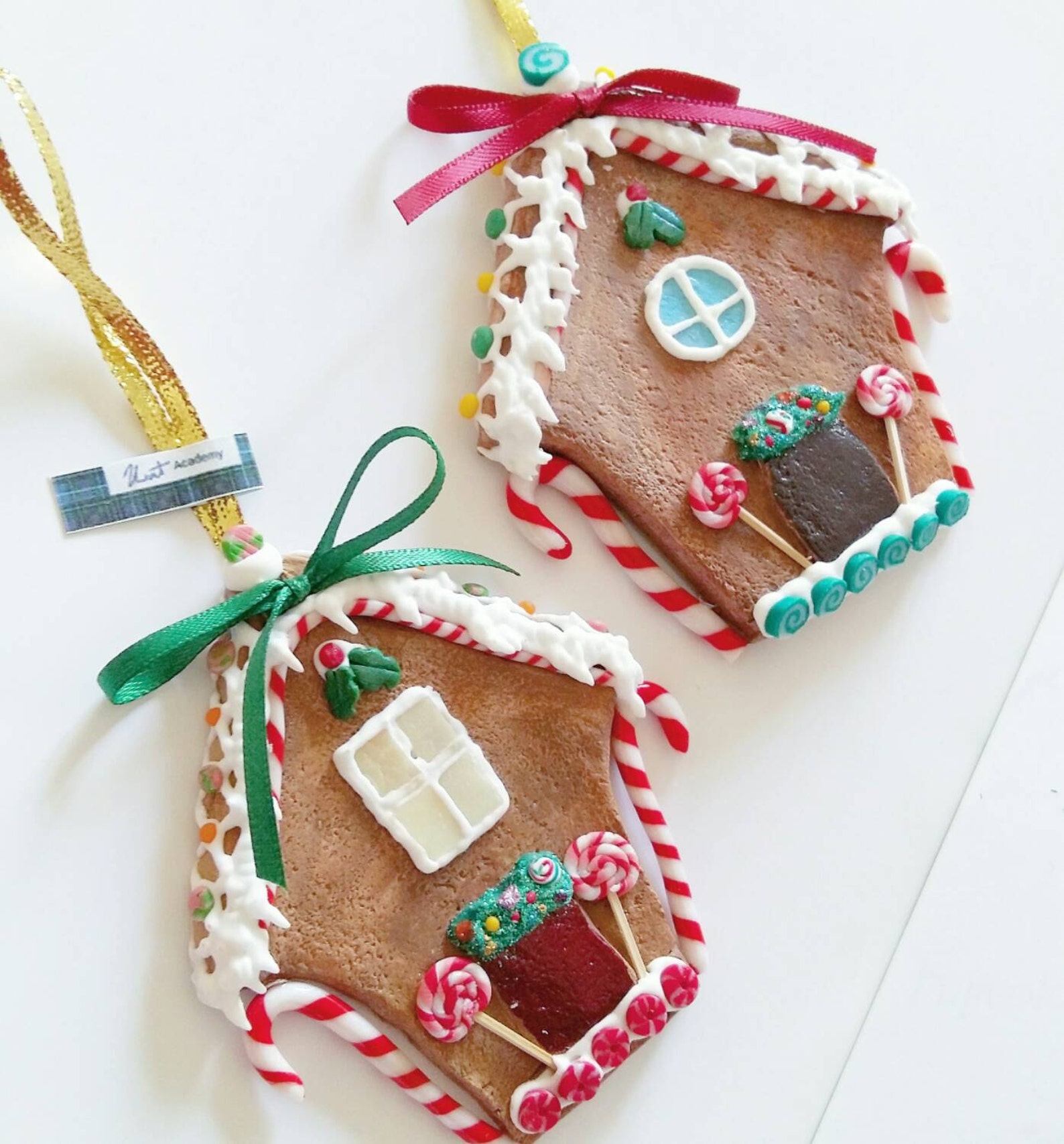 Miniature gingerbread house Christmas ornament / Christmas | Etsy