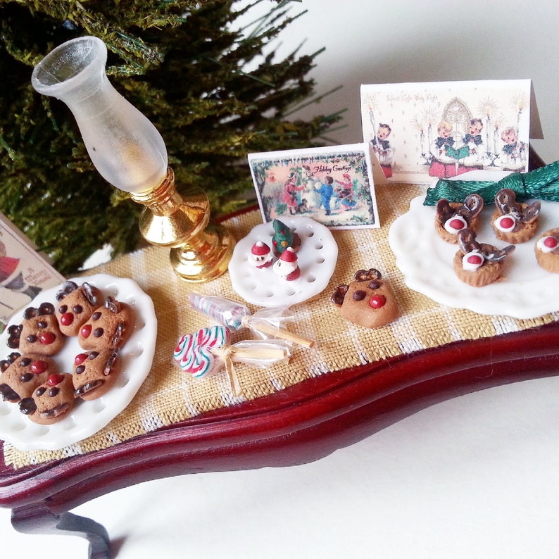 1:12 Dollhouse Miniature Christmas Cookies and Sweets / Miniature Food ...