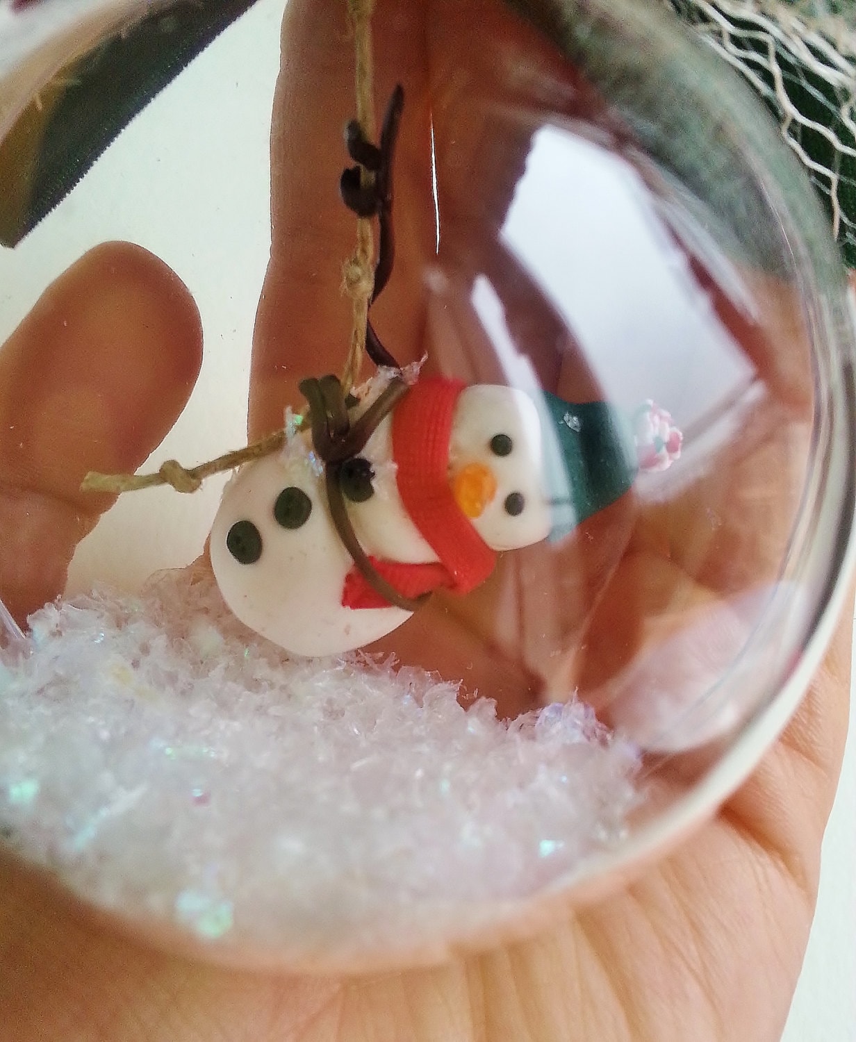 Snowman Christmas Ornament / Christmas Tree Ornament / Snowman - Etsy