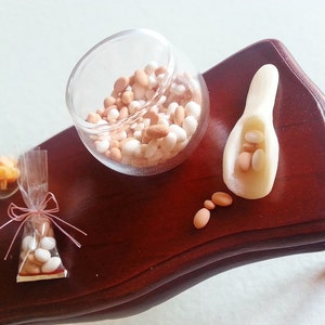 Miniature Food Candy Bowl /1:12 Dollhouse Miniature Sweets / Miniature ...
