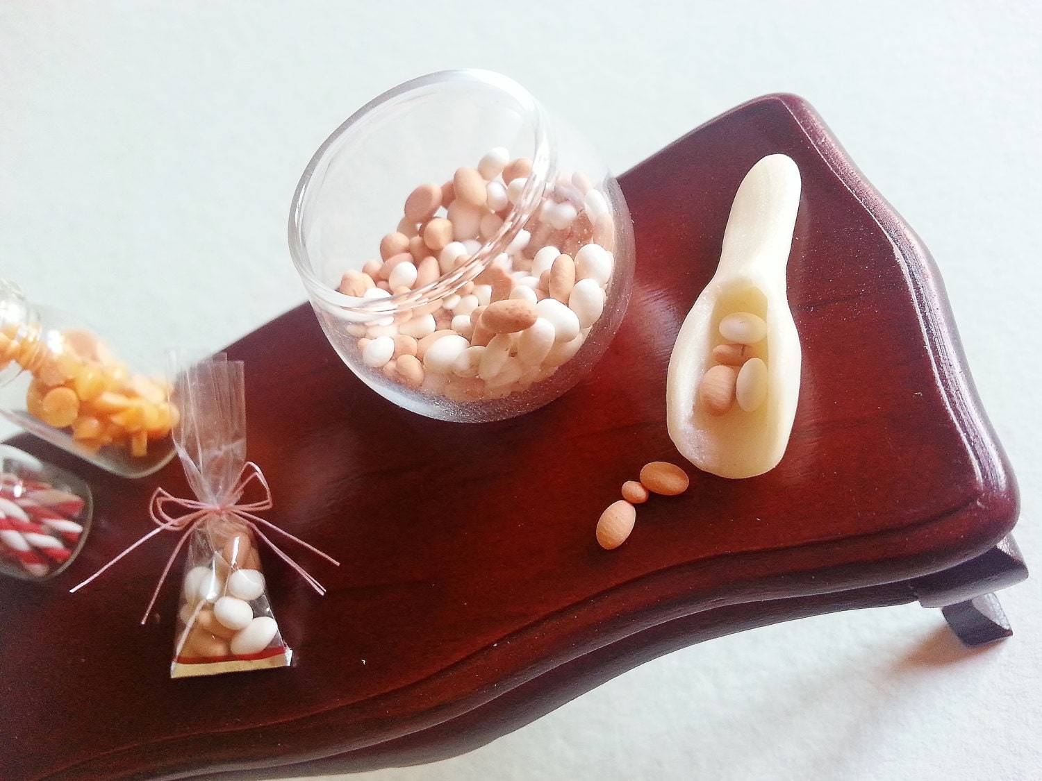 Miniature Food Candy Bowl /1:12 Dollhouse Miniature Sweets / Miniature ...