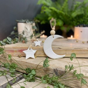 Moon & Star Decoration Set - Etsy