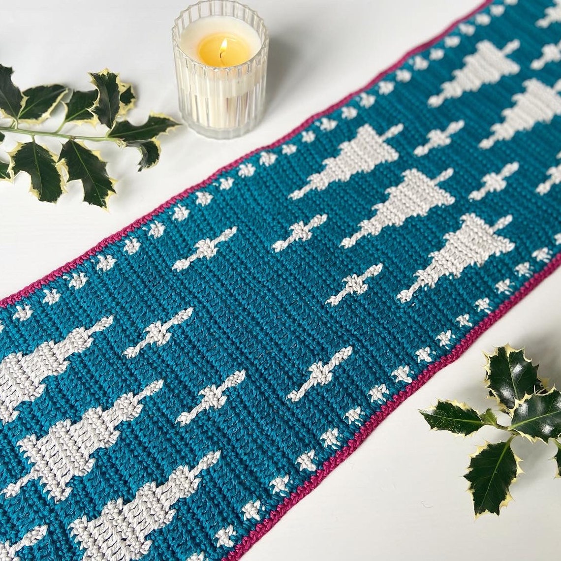Starry Spruce Table Runner Crochet Pattern - Etsy UK