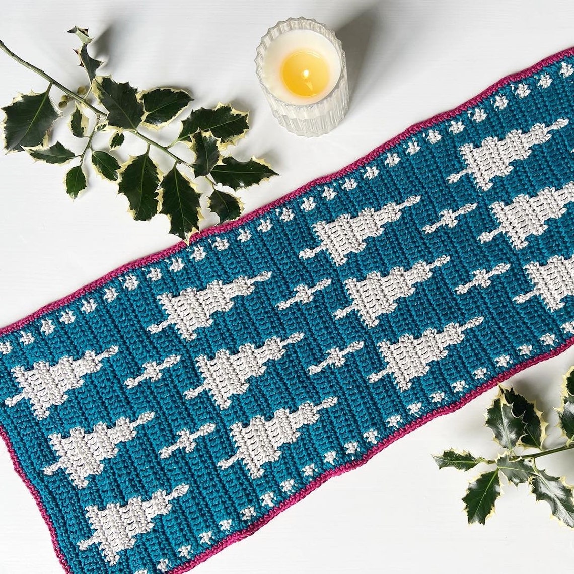Starry Spruce Table Runner Crochet Pattern - Etsy UK