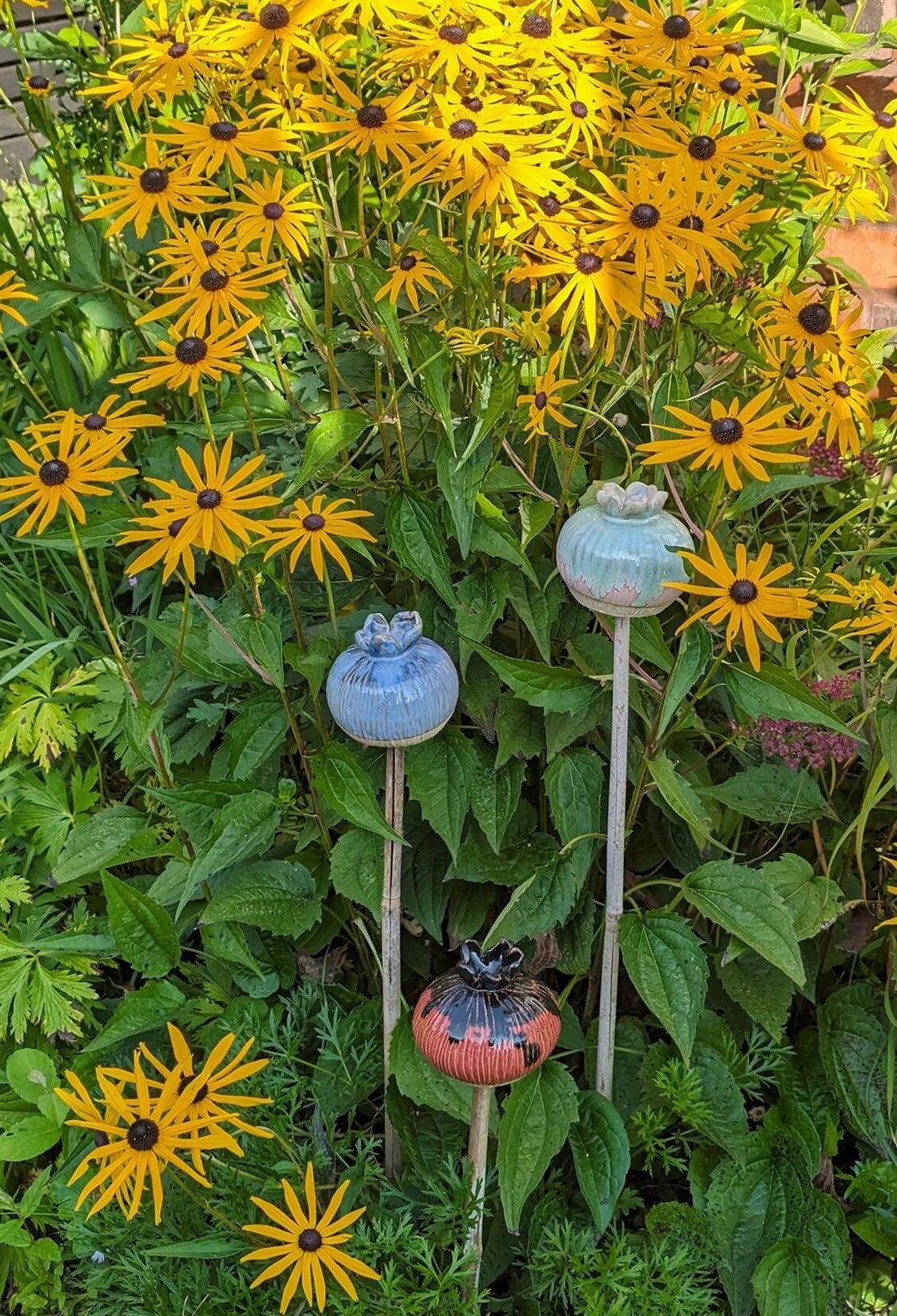 Pottery Seed Head Cane Toppers - Etsy