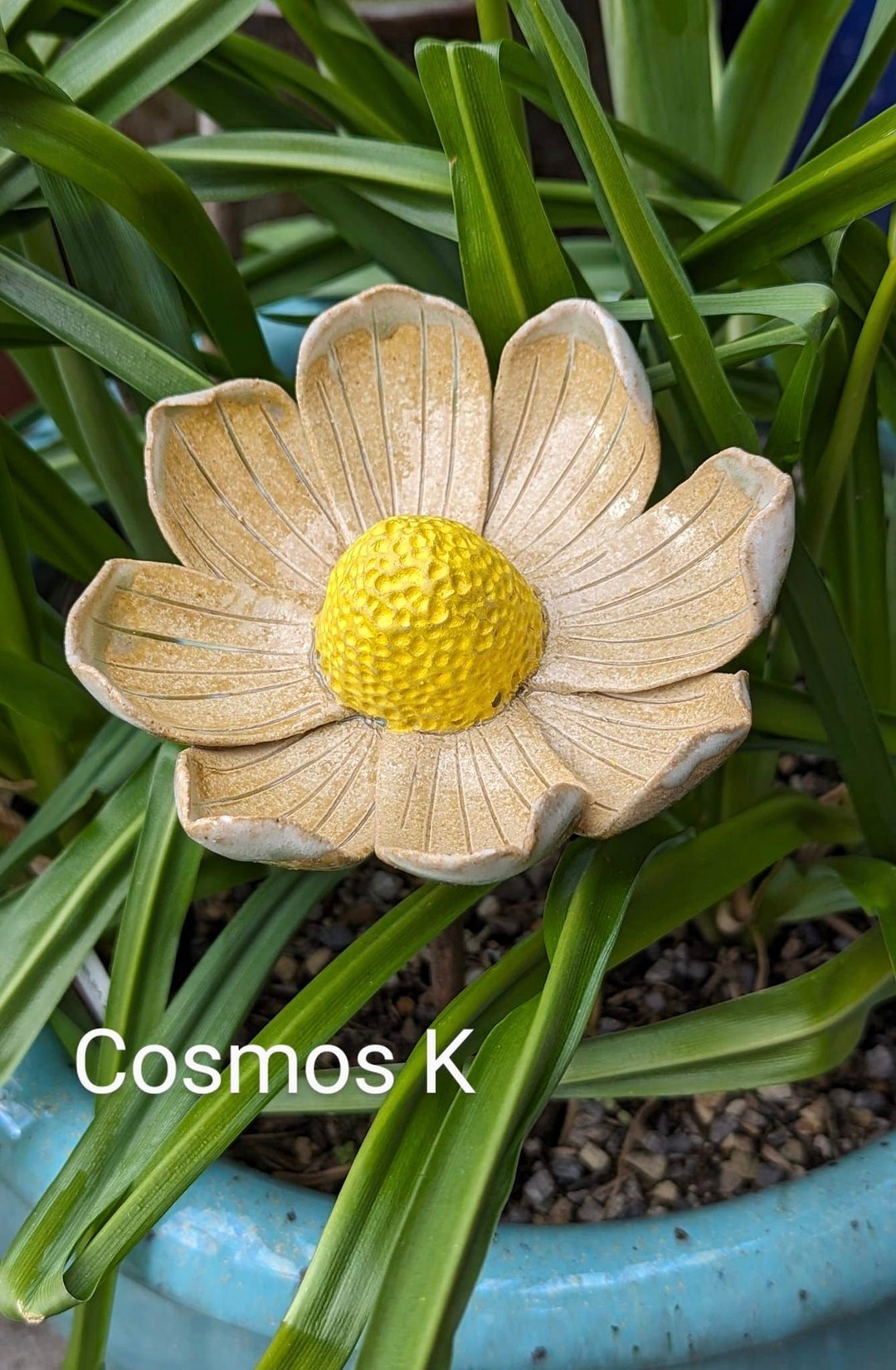 Pottery Flowers & Seed Head Cane Toppers - Etsy UK